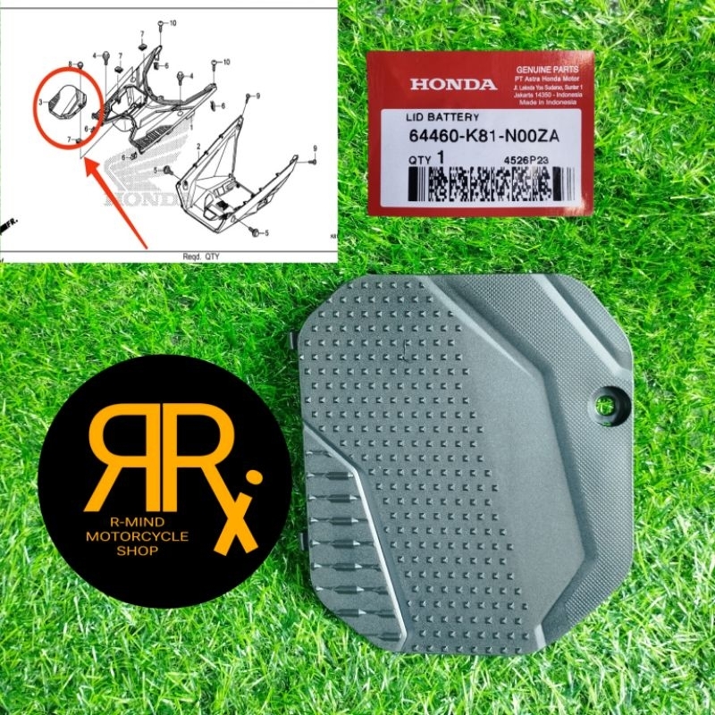 GENUINE LID BATTERY COVER BEAT FI V2 | Shopee Philippines