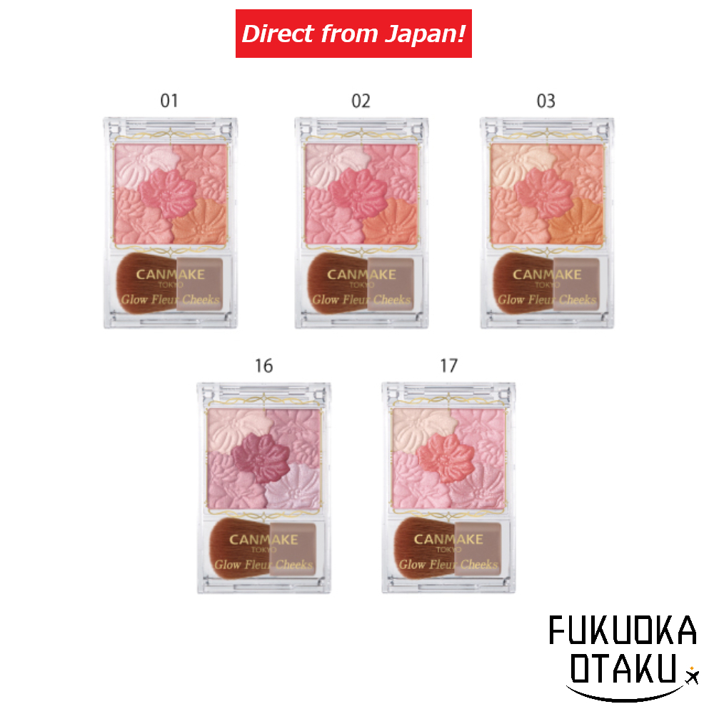 Canmake Tokyo Glow Fleur Cheeks 5 colors Makeup Cosmetics Kawaii ...
