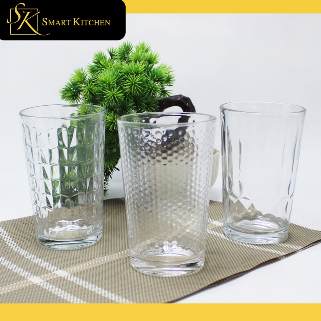 Smart Kitchen 6pcs set Clear Drinking Glass 290ml (GB290) drinkware ...