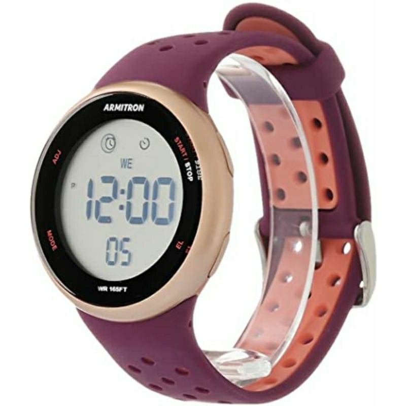 Armitron Sport Unisex Digital Chronograph Silicone Strap Watch | Shopee ...