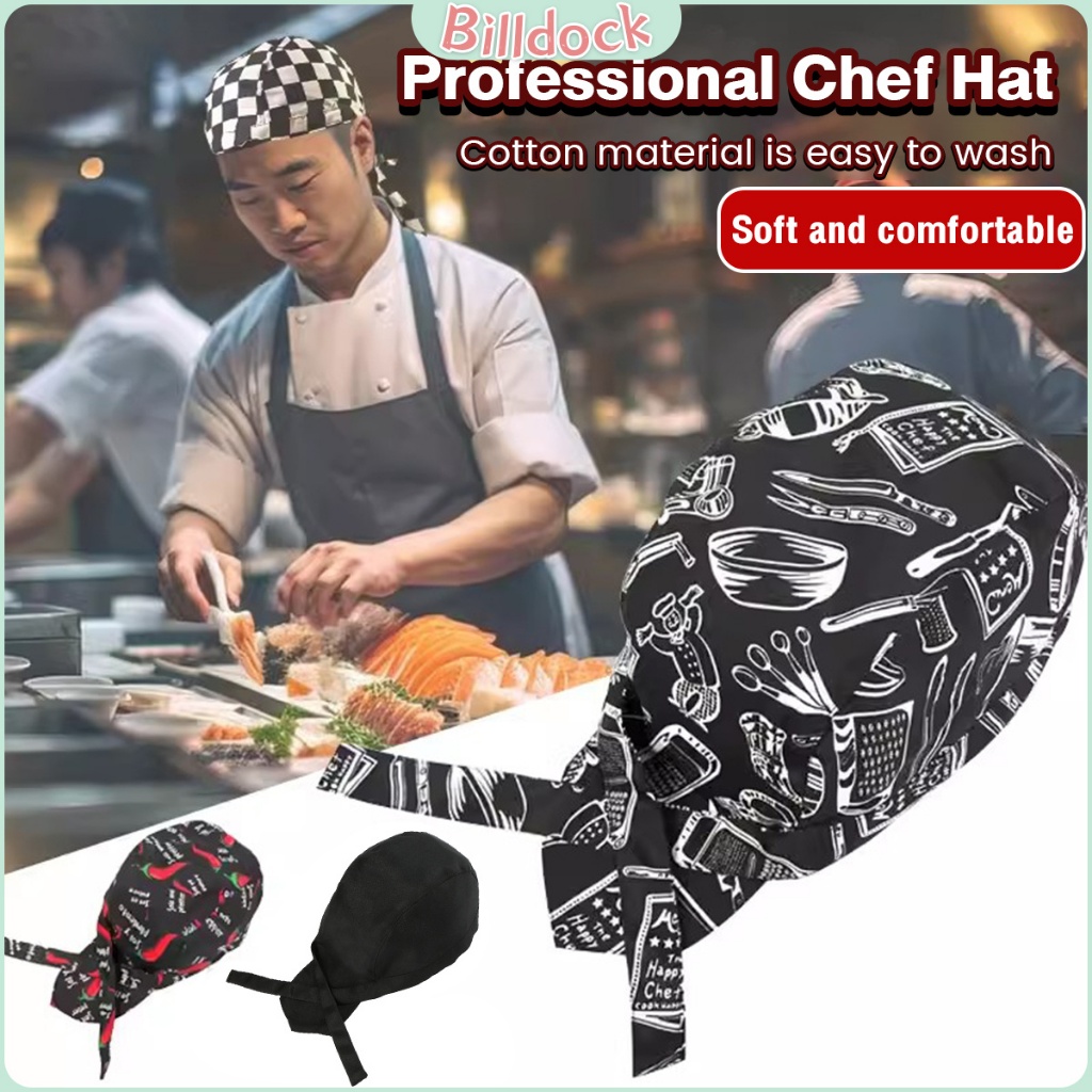 B.D. Unisex Chef Hats Professional Catering Pirate Cap for Restaurant ...