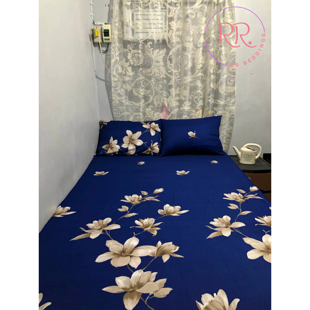 3in1 Fully Garterized Bedsheet - Semicotton (Random design) | Shopee ...