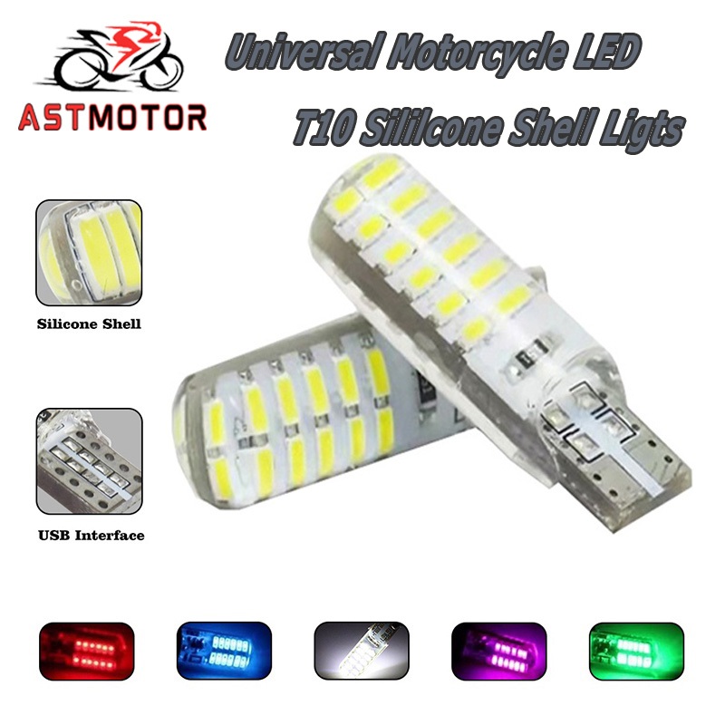 2pcs T10 Led Park light Peanut Bulb W5W Car Motorcycle Brake Light Plug ...