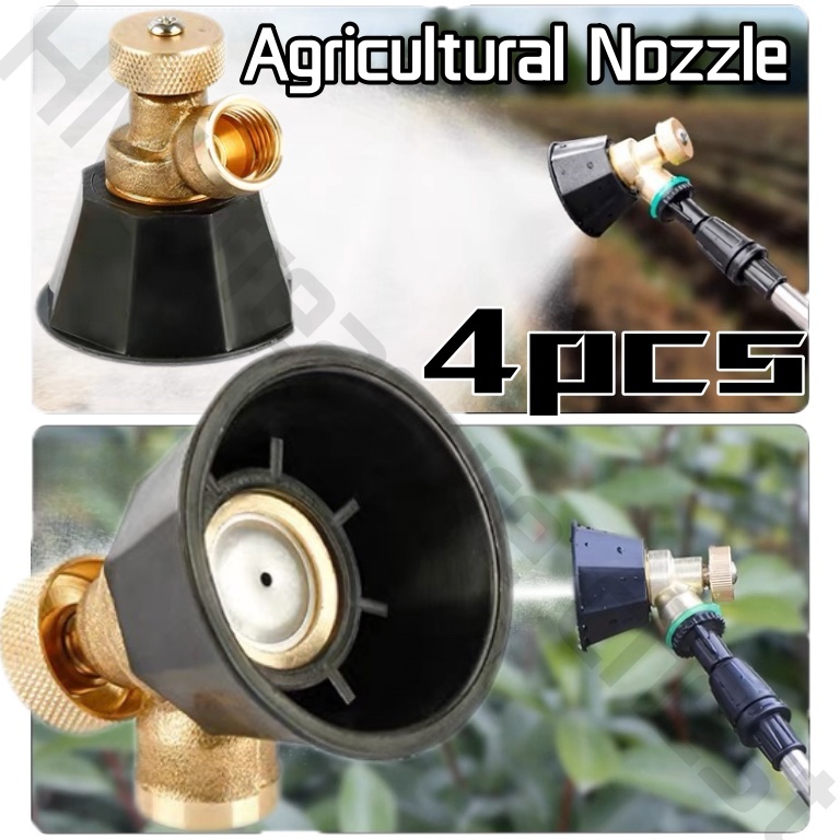 4pcs Agricultural Atomization Spray Nozzle Black Swirling Air Vortex ...