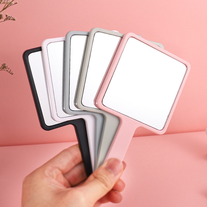 Fully Square mirror with Handle beauty make up use Accessories handy ...