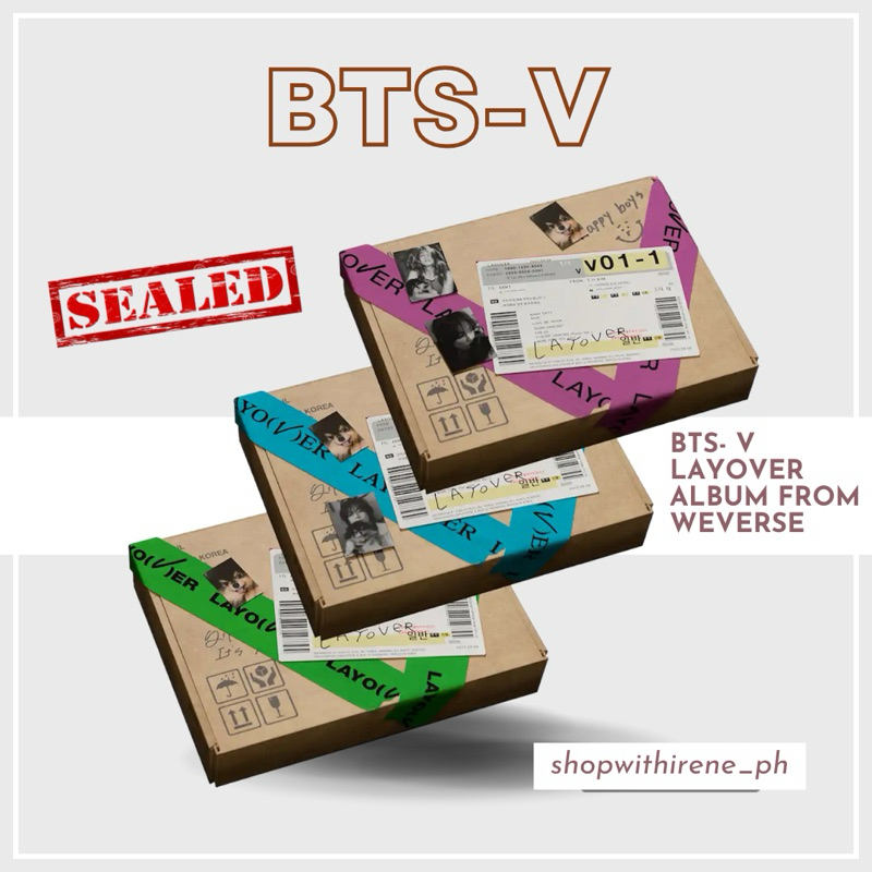BTS V - Solo Album [Layover] Sealed/ Onhand from Weverse | Shopee ...