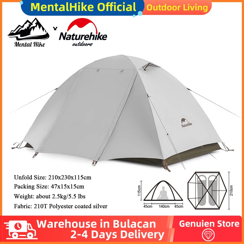 Naturehike 2-3 Persons Camping Tent Portable Ultralight Waterproof Tent ...