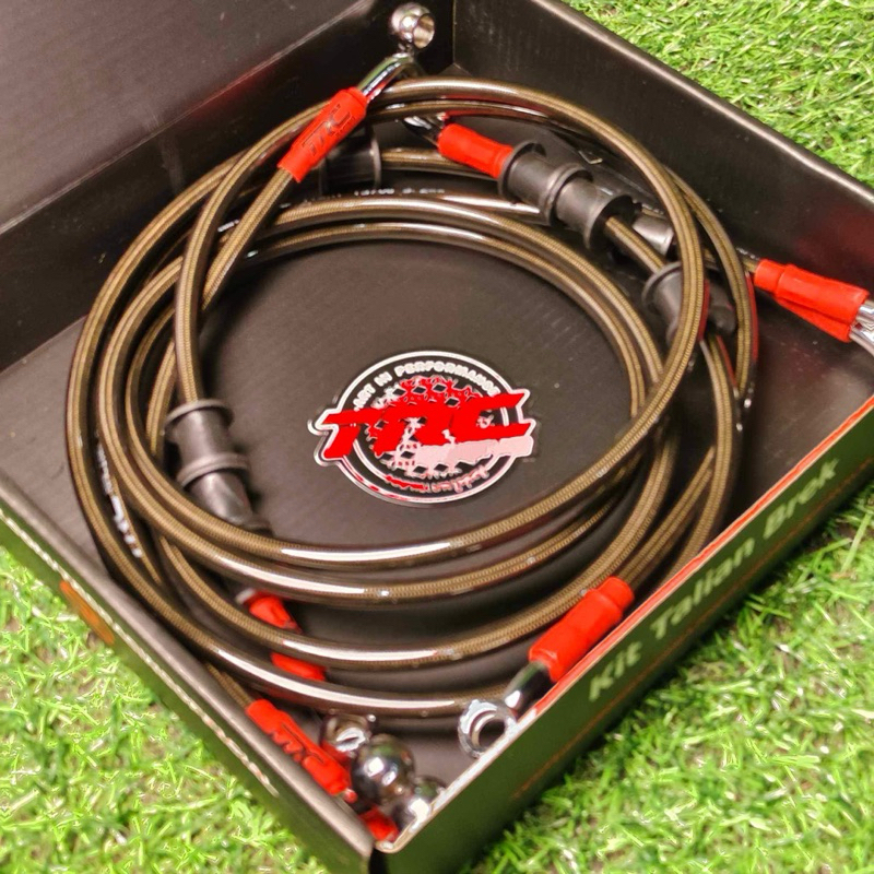 TRC Braided Brake Line Hose NMAX V1/V2 ABS 8052 | Shopee Philippines
