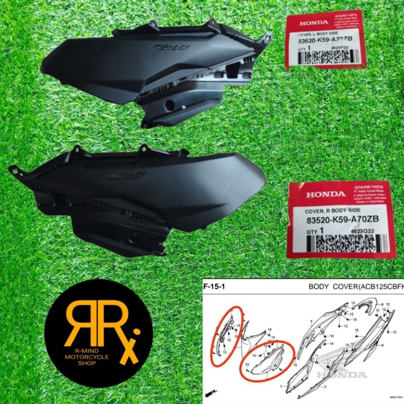 INNER COVER BODY CLICK 125 V2 CLICK 150 V2 GENUINE | Shopee Philippines