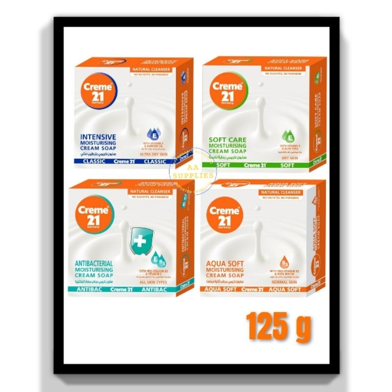 CREME 21 MOISTURISING CREAM SOAP 125G | Shopee Philippines