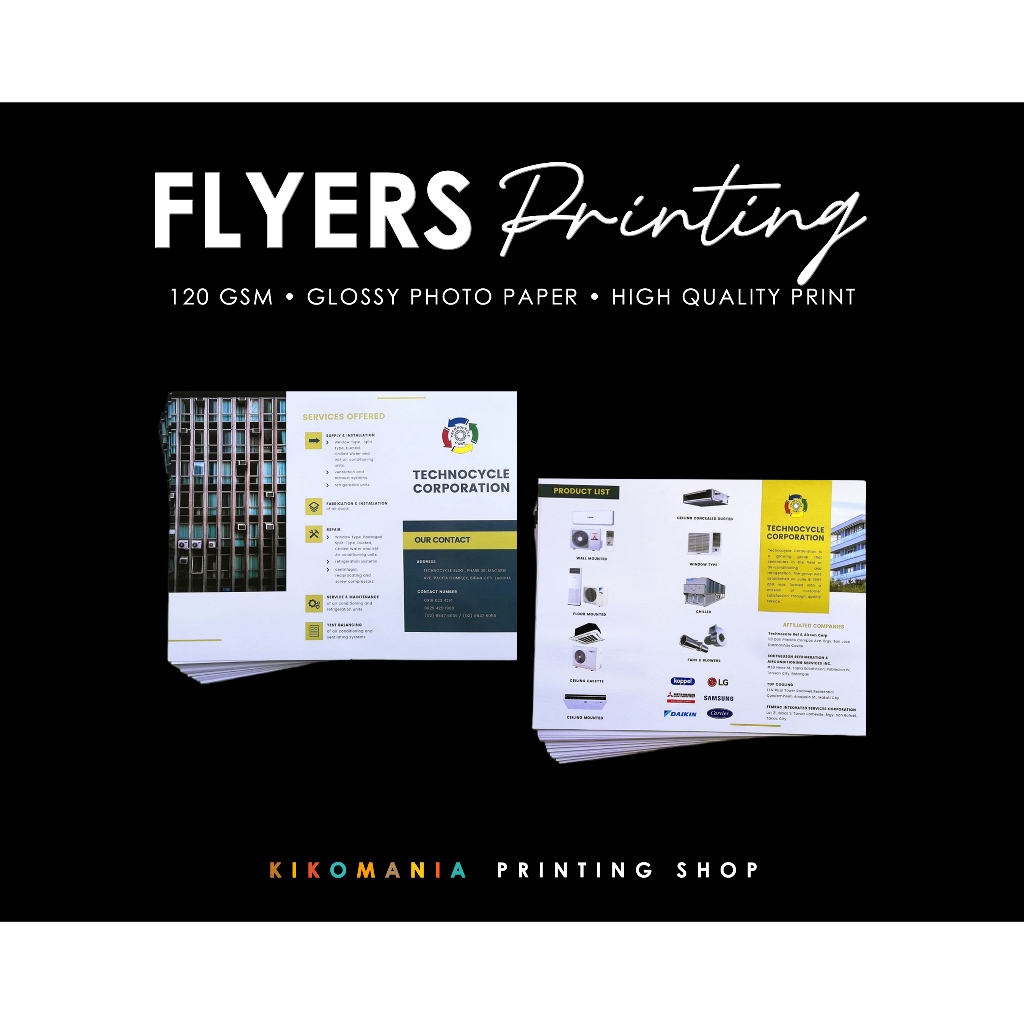 KIKOMANIA Brochure Printing | Flyers (one side print) | Shopee Philippines