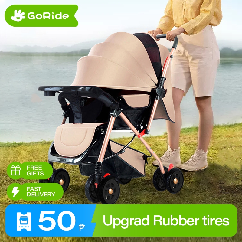 Foldable lightweight stroller Reversible handle two way Baby Stroller Travel stroller for kids ...