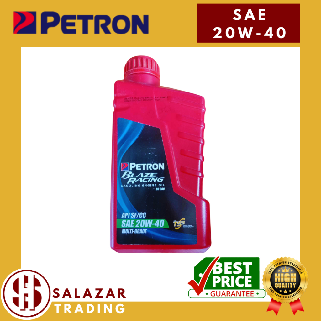 PETRON BLAZE RACING GASOLINE ENGINE OIL BR 200 SAE 20W - 40 MULTI ...