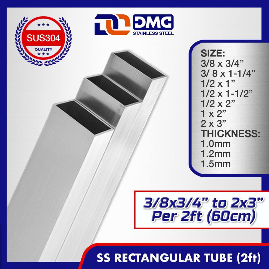 2FT Stainless Rectangular Tube Stainless Tubular Stainless Tube ...