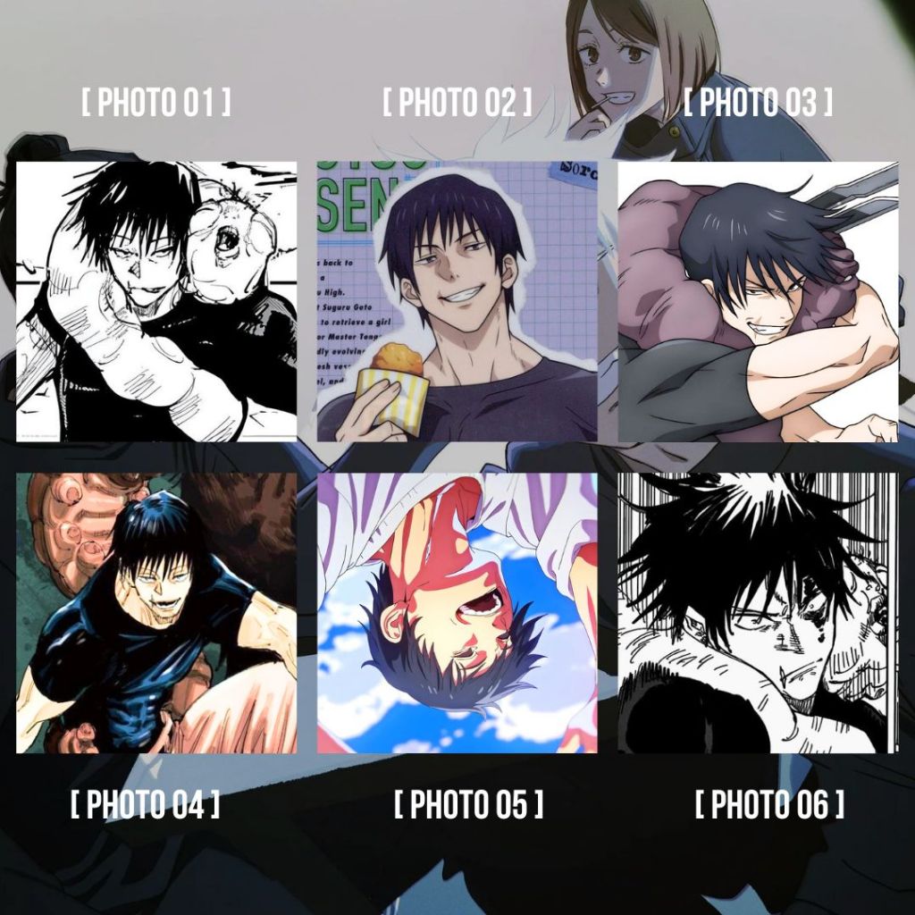 Jujutsu Kaisen Satoru, Suguru, Nanami, Choso, and Toji Anime Heart ...