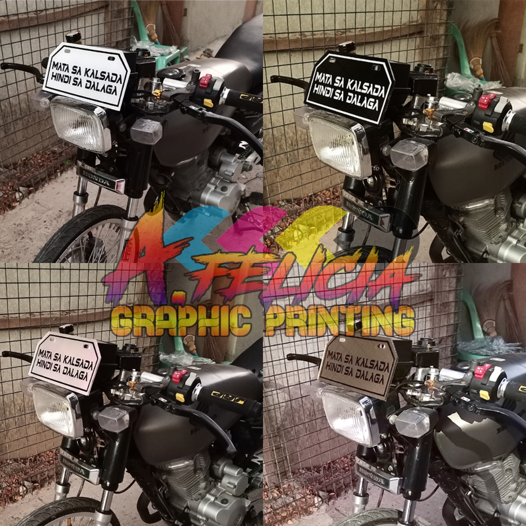 Mata sa Kalsada Hindi sa Dalaga Motorshow/Daily Motorcycle Plate ...