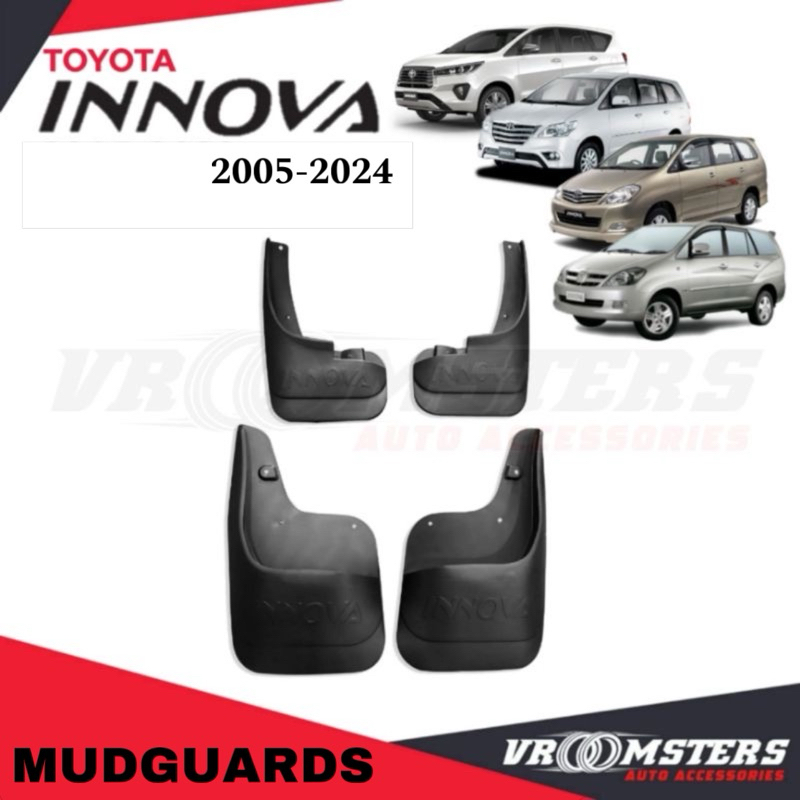 Toyota Innova 2005-2025 and Zenix 2023-2025 Mudguards #Vroomsters ...