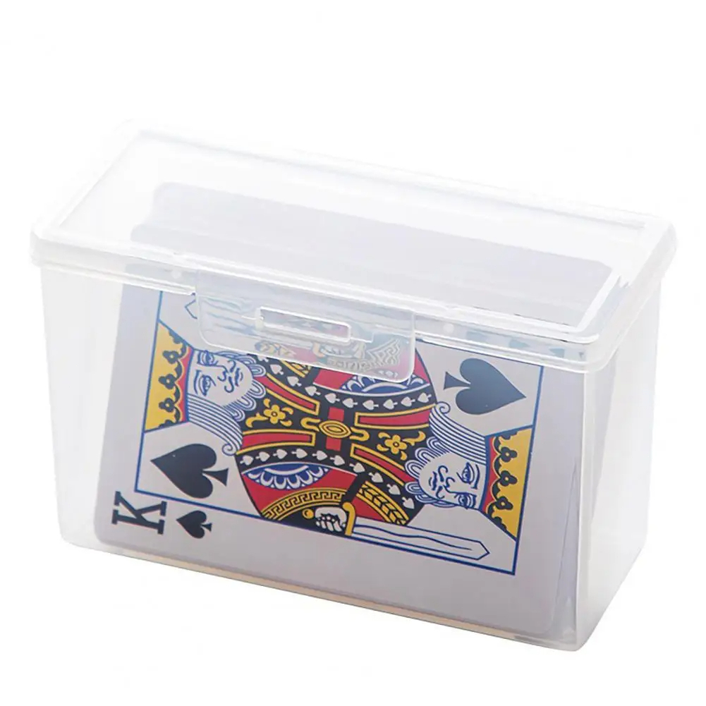 1 pcs Transparent Plastic Boxes Playing Cards Container Storage Poker ...