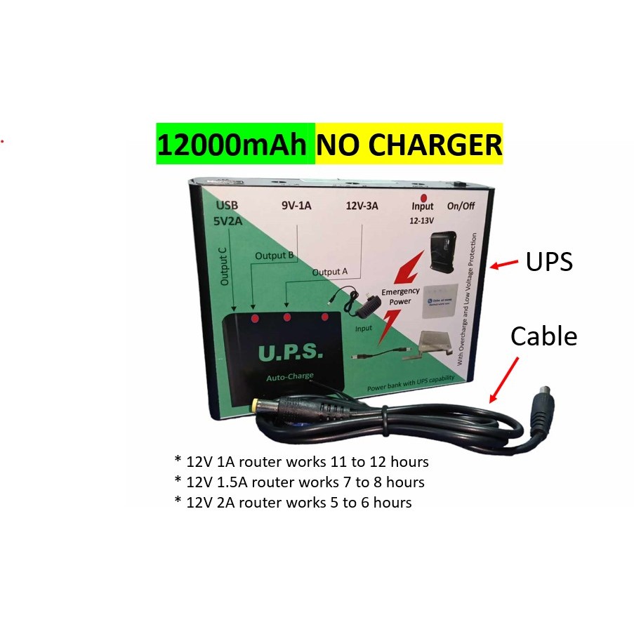 Uninterruptible Power Supply (UPS) for Routers (PLDT, Converge, Sky ...
