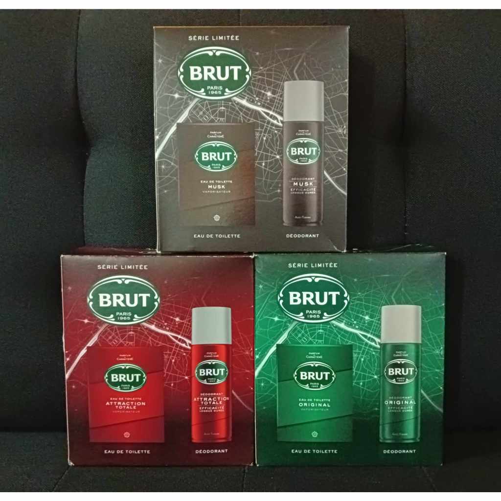 BRUT Set Perfume 100ml and Deodorant Spray 200ml Imported From FRANCE ...