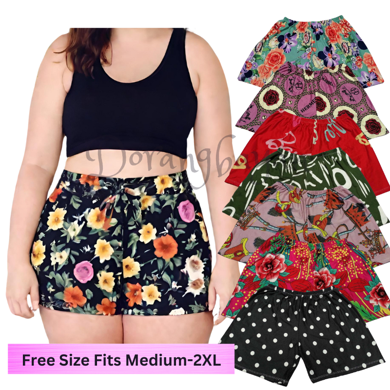 DB Pambahay shorts random color comfy tela floral fit up to 36 waist ...