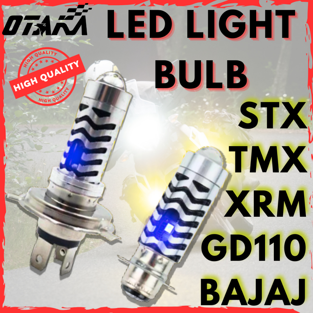 LED HEADLIGHT BULB FOR XRM/TMX/BAJAJ/STX/GD110 OTAKA JAPANS HIGH QUALITY | Shopee Philippines