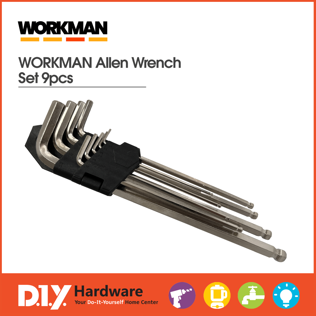 WORKMAN Allen Wrench Set 9pcs | Shopee Philippines