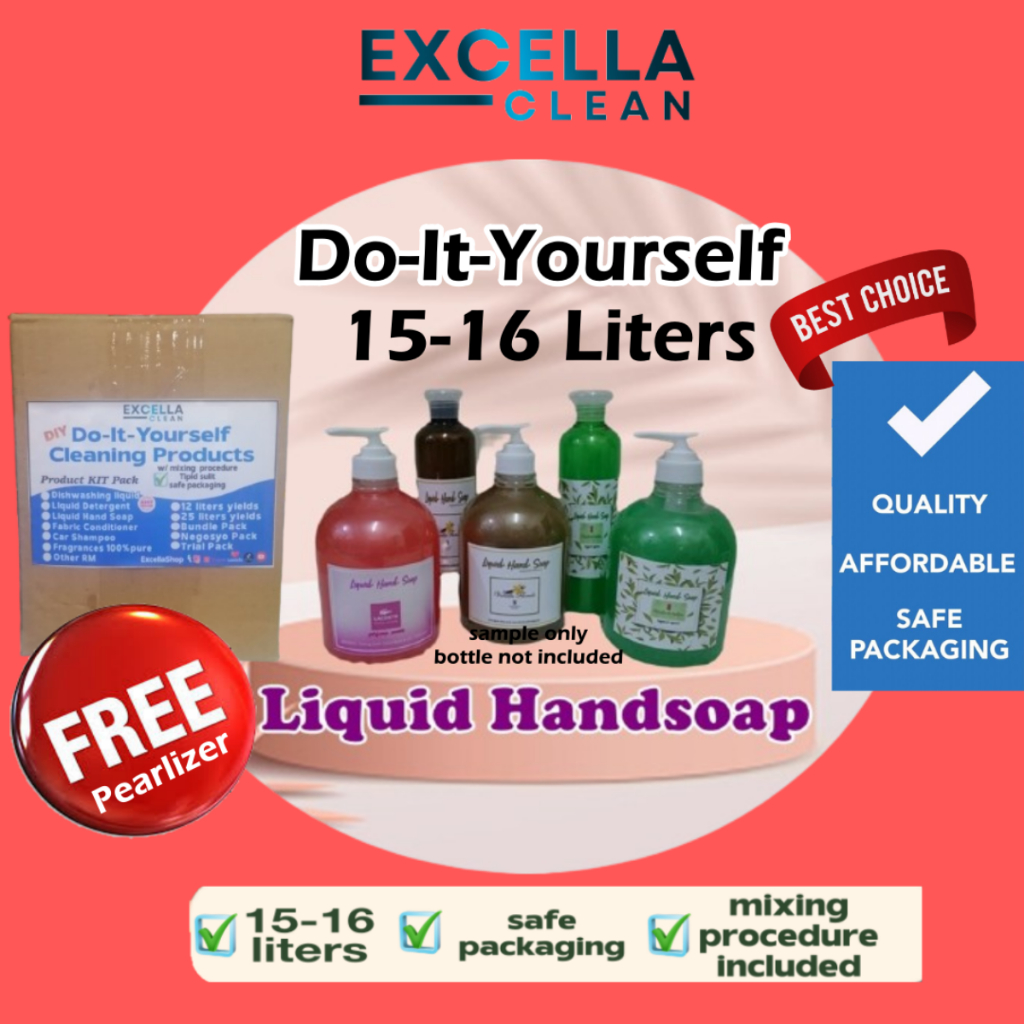 DIY LIQUID HAND SOAP KIT 15-16 Liters yield with moisturizer FREE ...