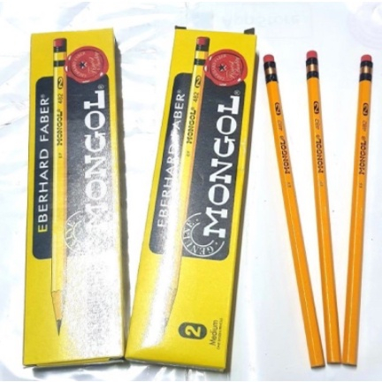 ORIGINAL MANGOL GENUINE HIGH QUALITY PENCIL Mongol Pencil No. 2 Regular ...