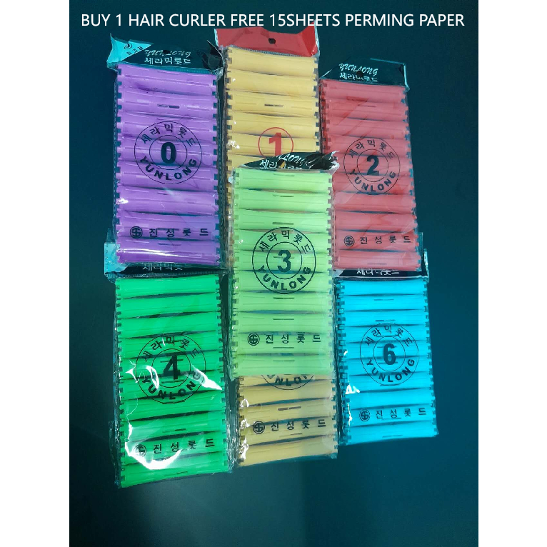 Professional Salon Use Perm Hair Curler free 15sheets of perming paper ...