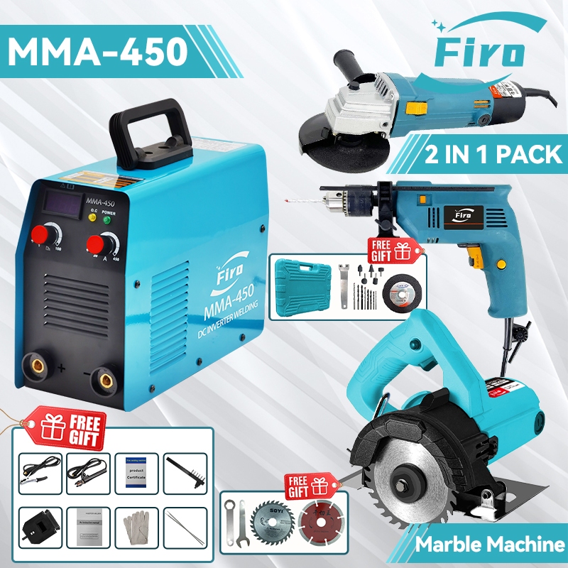 MINI MMA-500/400 Portable IGBT Inverter Welding Machine+Angle Grinder ...