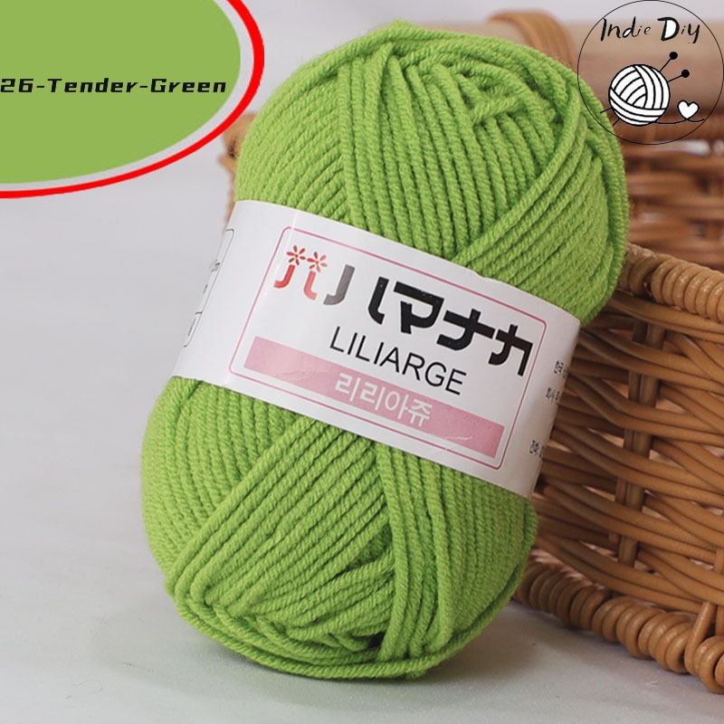 4 Plys 25g Super Soft Milk Cotton Yarn Smooth Fiber Knitting Wool ...