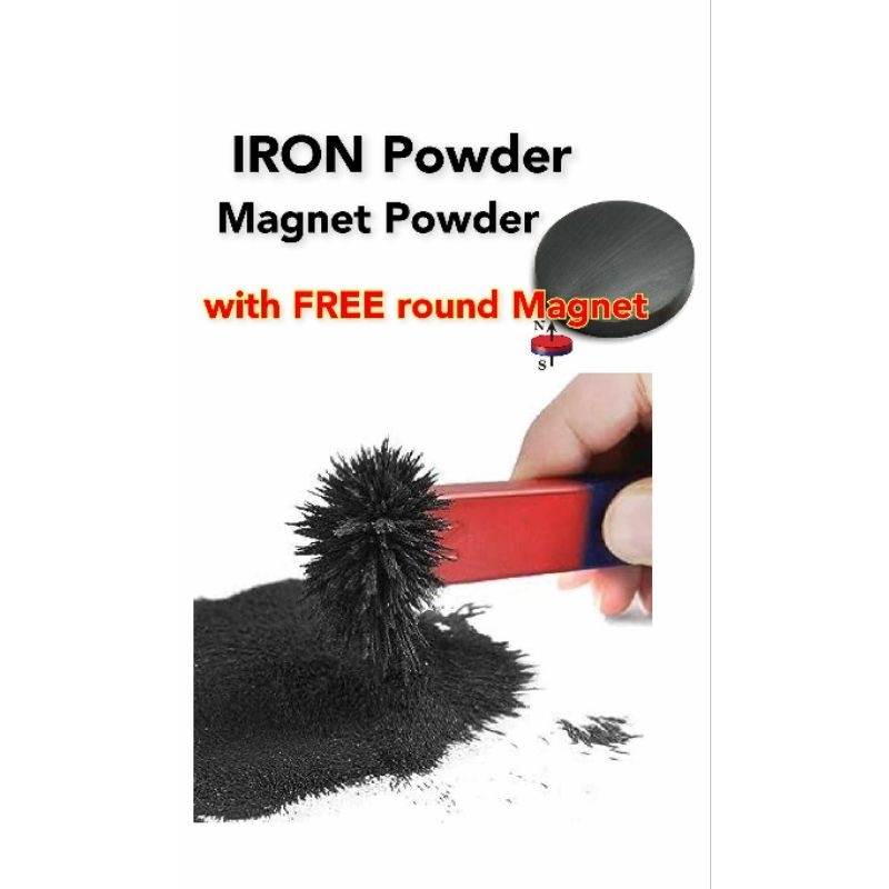 Magnet Iron Powder Magnet Powder for School Science Experiment | Shopee ...