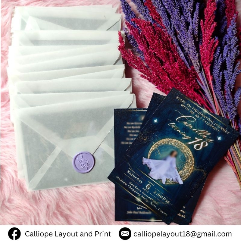 Transparent invitation with inserts | Shopee Philippines