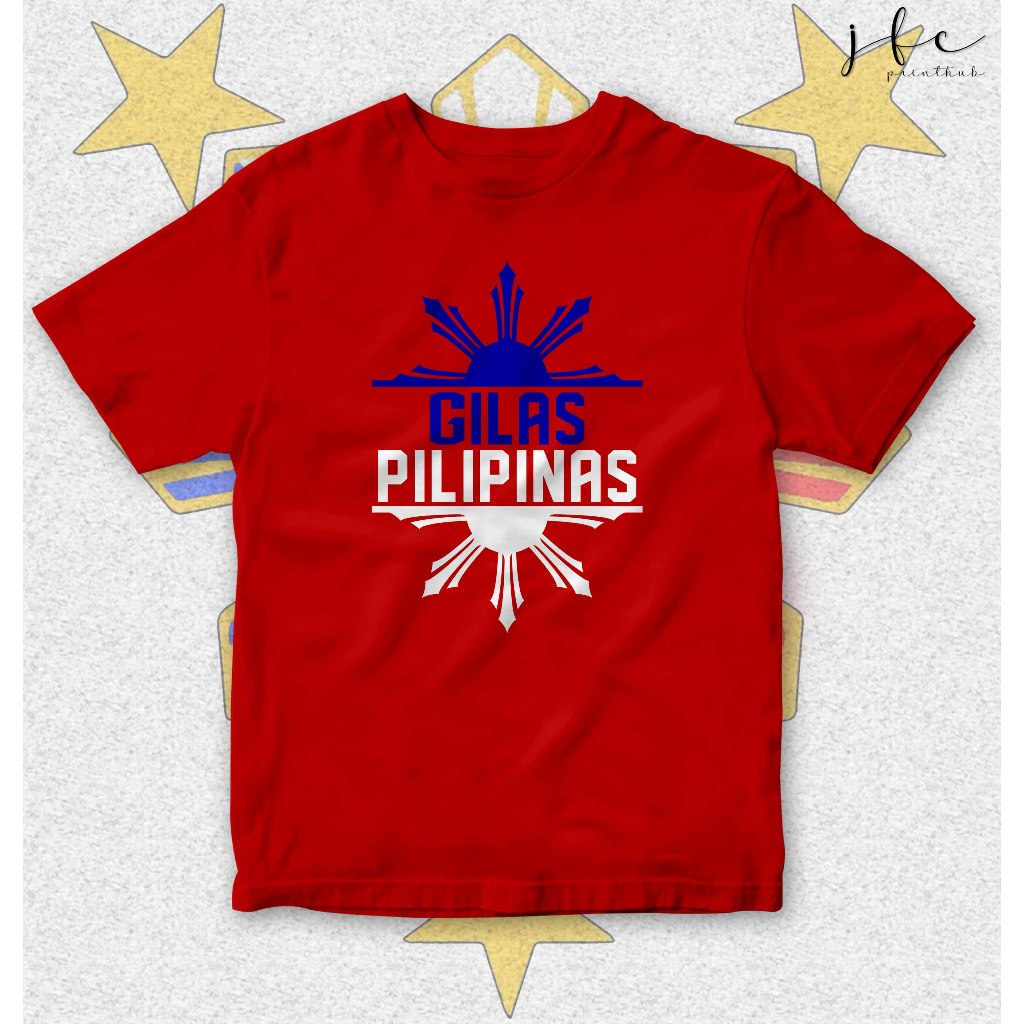GILAS PILIPINAS VINYL Pinoy Proud Inspired T-Shirt JFC CLOTHING ...