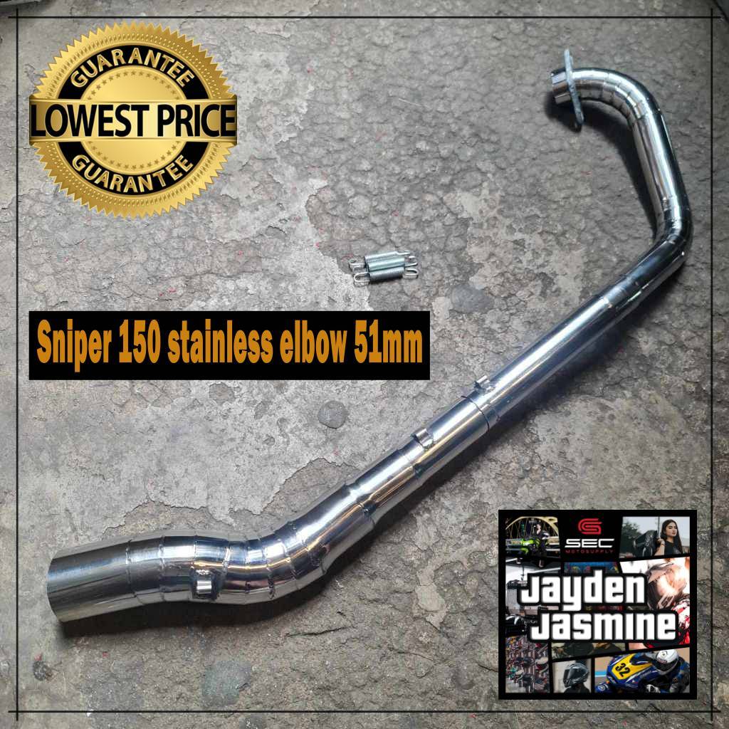 Sniper 150 stainless elbow 51mm | Shopee Philippines