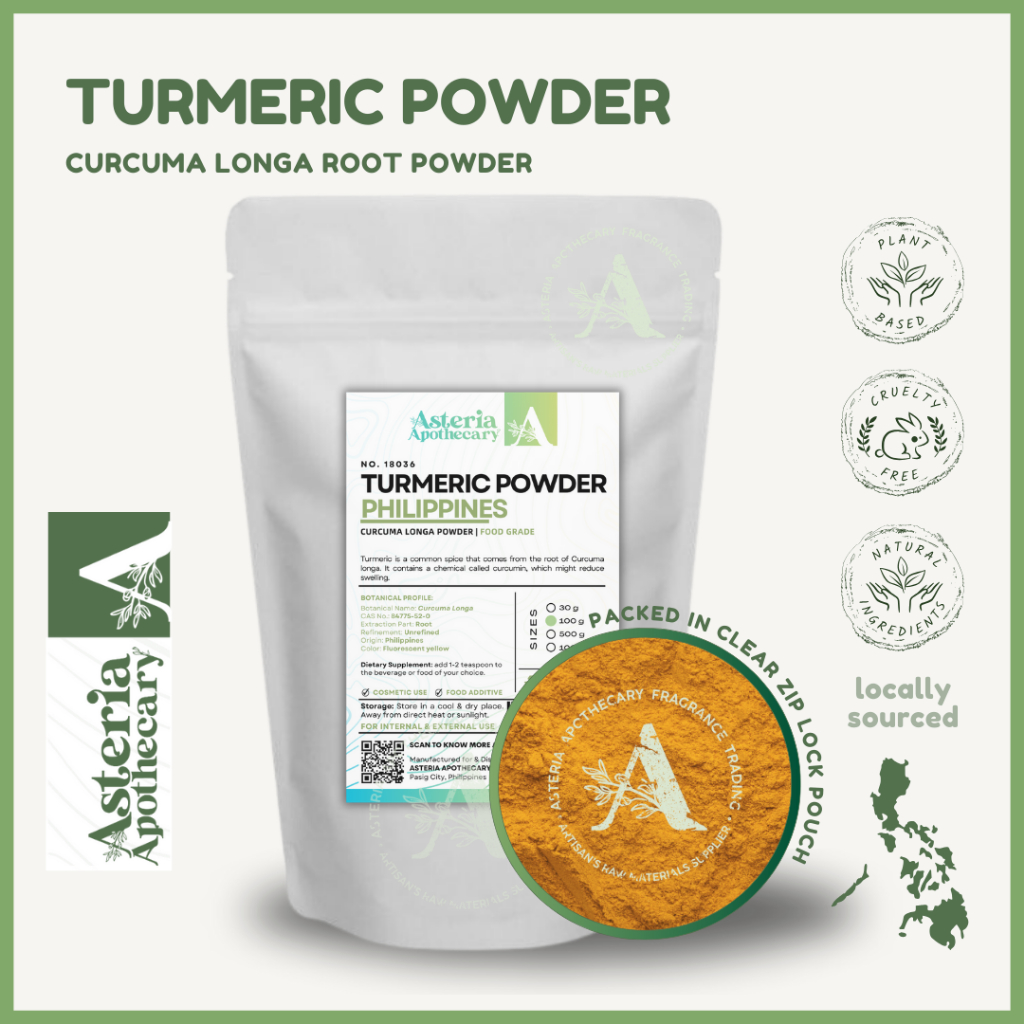 Turmeric Powder 30g & 100g (Pure, No Sugar Added) - Asteria Apothecary ...