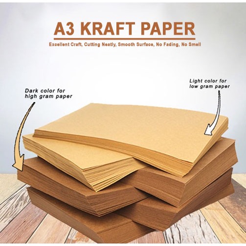 qjoq.ph | A3 KRAFT PAPER/BOARD 70GSM - 300 GSM Thick Paperboard ...