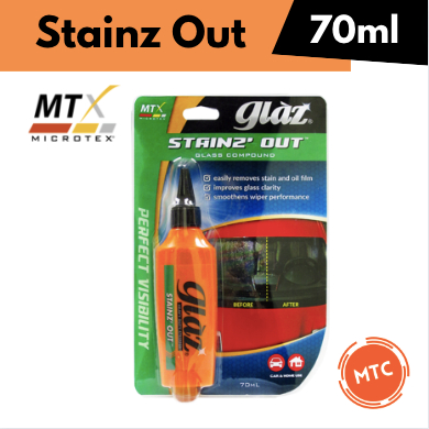 Microtex Glaz Stainz' Out (70ML) (Glass Compound) | Shopee Philippines