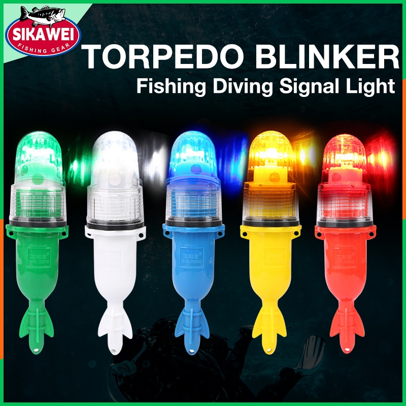 Fishing Light LED Underwater Diving Signal Light Waterproof Torpedo ...