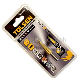 Tolsen Titanium Coated Step Drill Bit (4-12 to 4-32) | Shopee Philippines