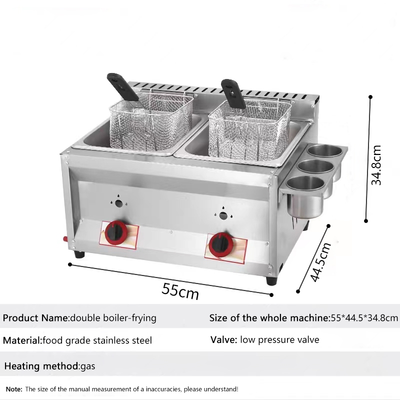 Multi-function Deep Fryer Commercial Stainless Steel Gas Type Deep ...