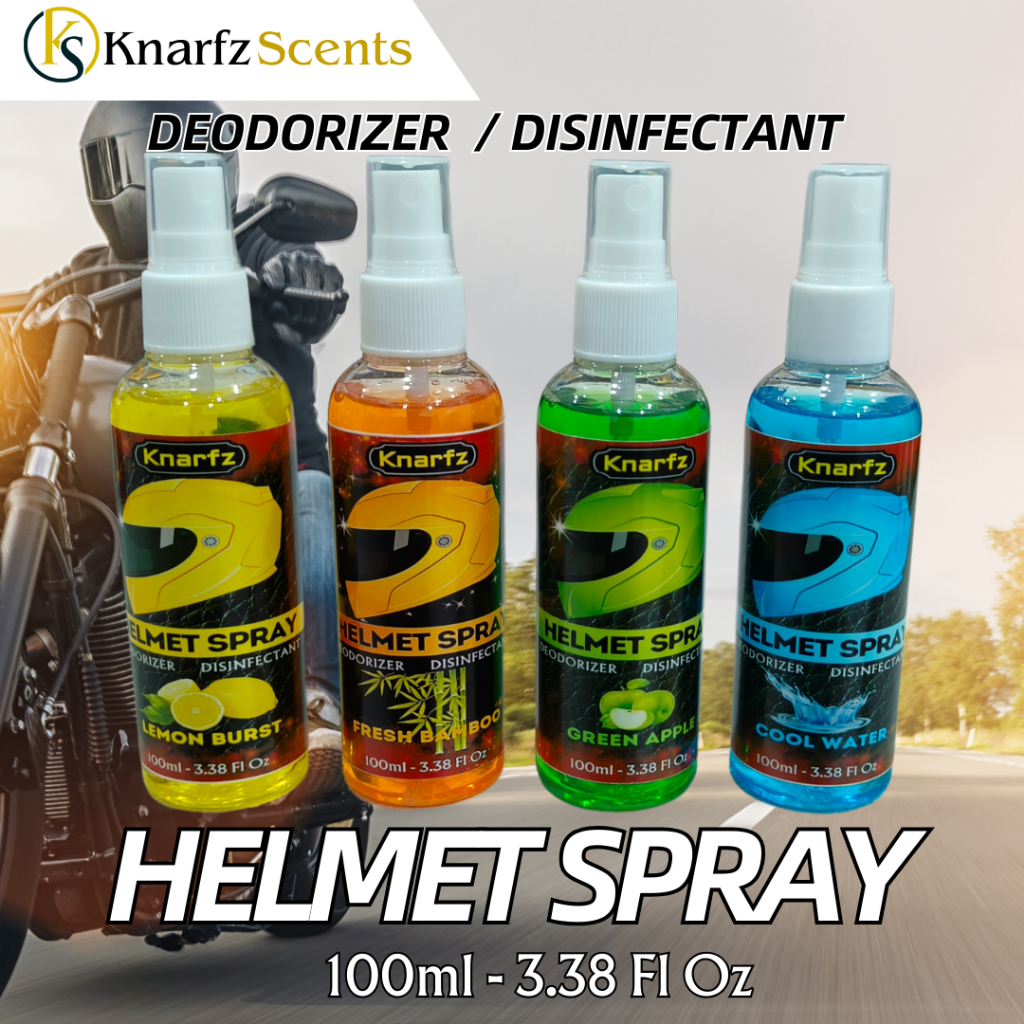 Knarfz HELMET SPRAY disinfectant deodorizer 100ml | Shopee Philippines