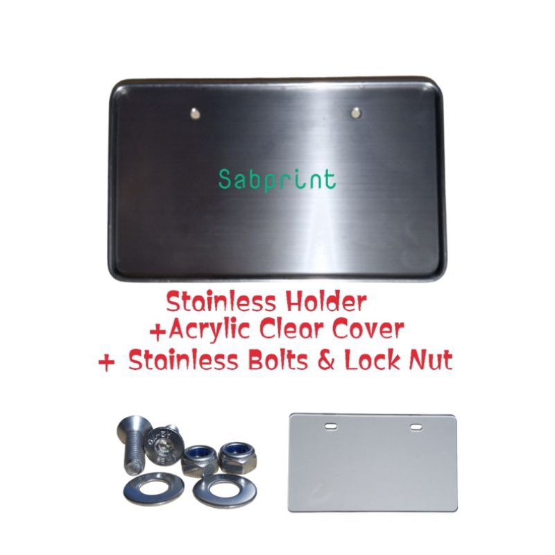 1 set Complete Stainless Steel Back Plate w/ Acrylic Cover & stainless ...