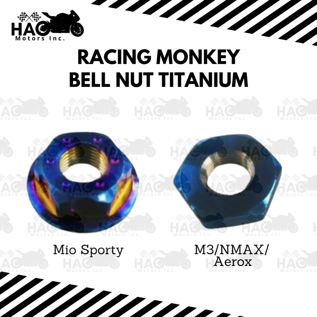 BELL NUT TITANIUM RACING MONKEY Motor Parts | Shopee Philippines