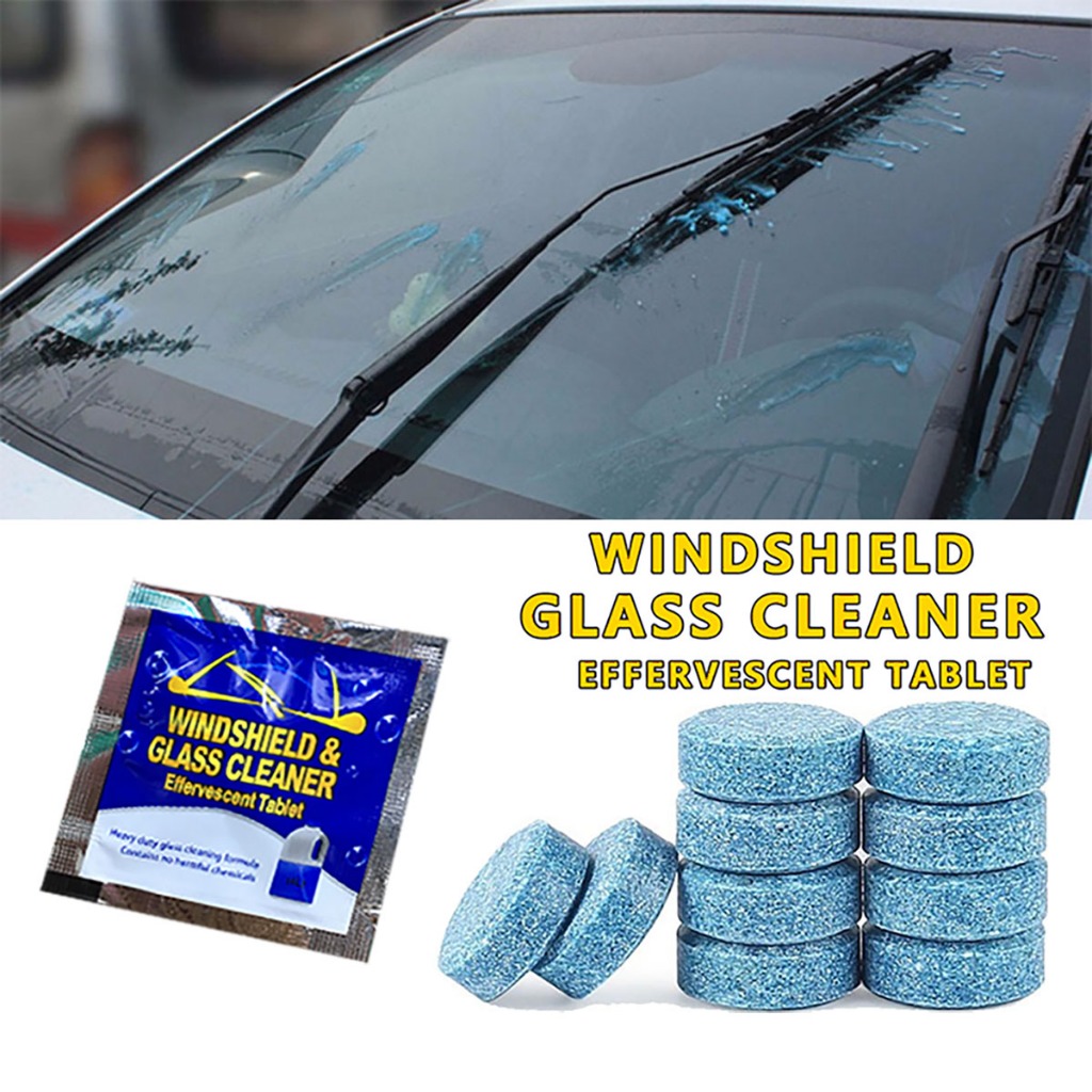 10 pcs Auto Window Cleaning Concentrated Effervescent Tablets Car ...