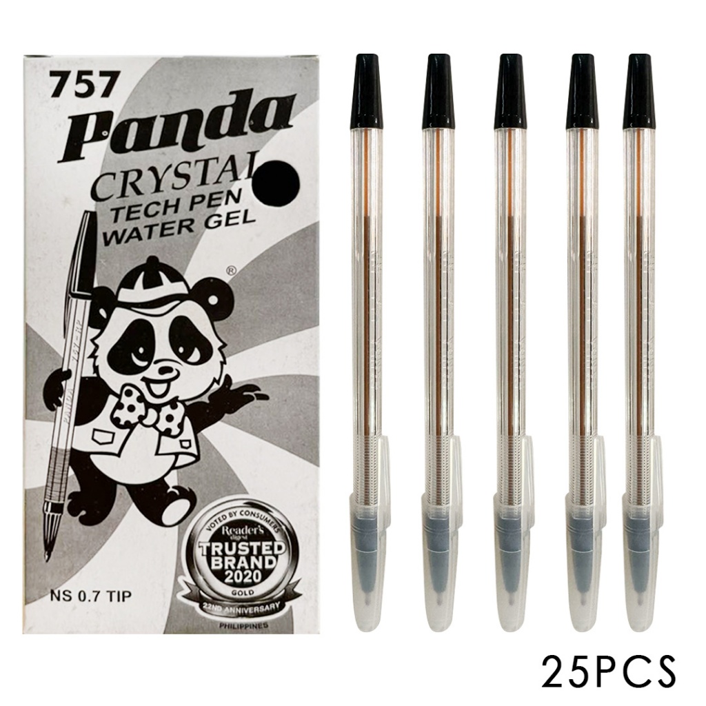 25pcs ball pen Panda Black gel pen 0.7mm ballpoint pen student ...