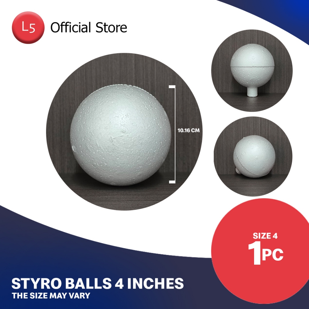 Styro Ball 4 inches (1pc) | Shopee Philippines