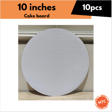 10pcs. 10 Inch Cake Board Round White (Laminated Thin) | Shopee Philippines