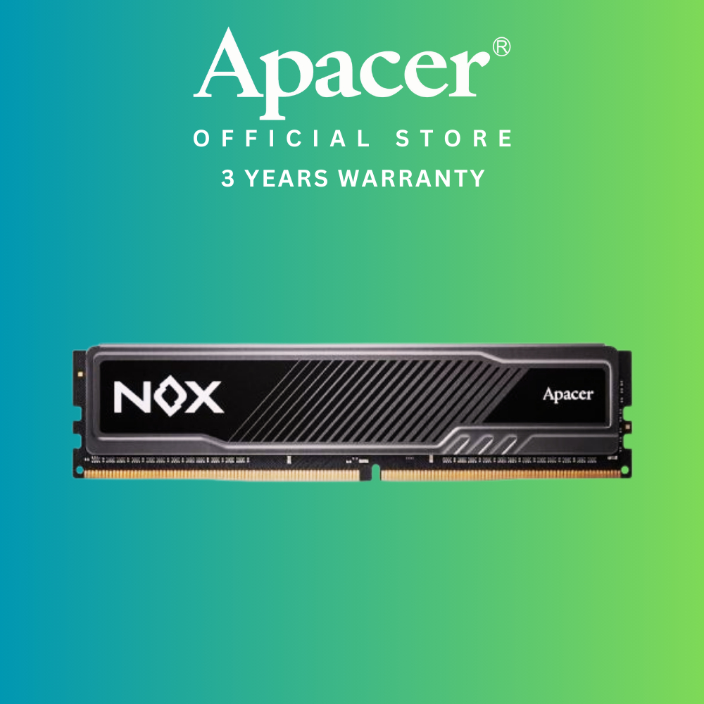 Apacer NOX 16GB DDR4-3600Mhz Gaming Memory Module (AH4U16G36C25YMBAA-1) | Shopee Philippines